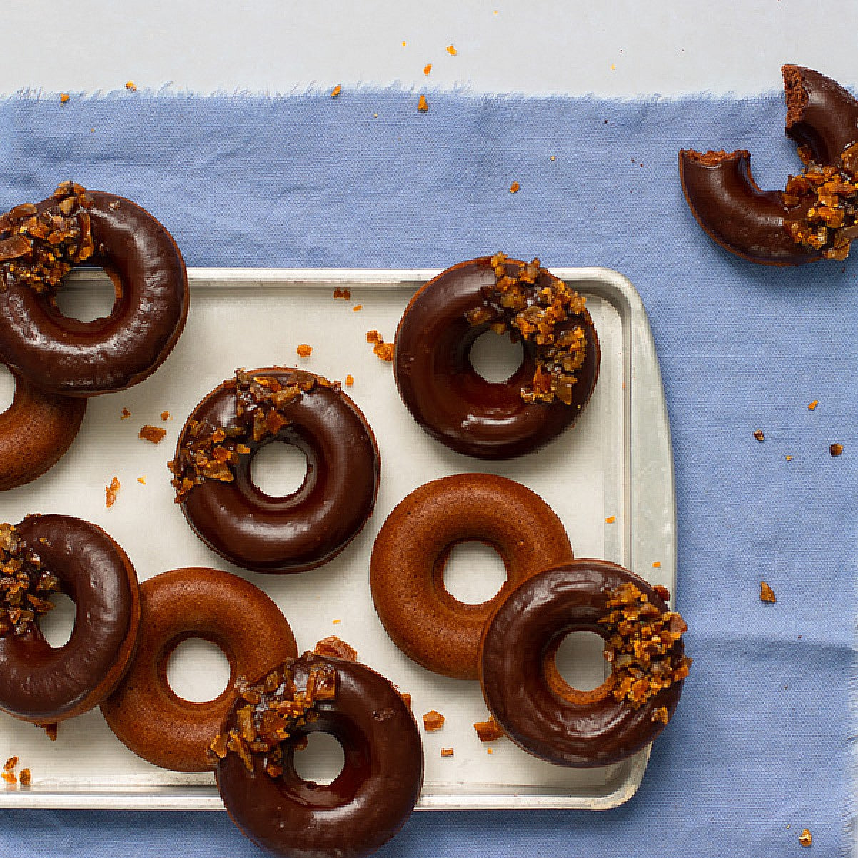 Chocolate Doughnuts with Chestnut Brittle | Merchant Gourmet