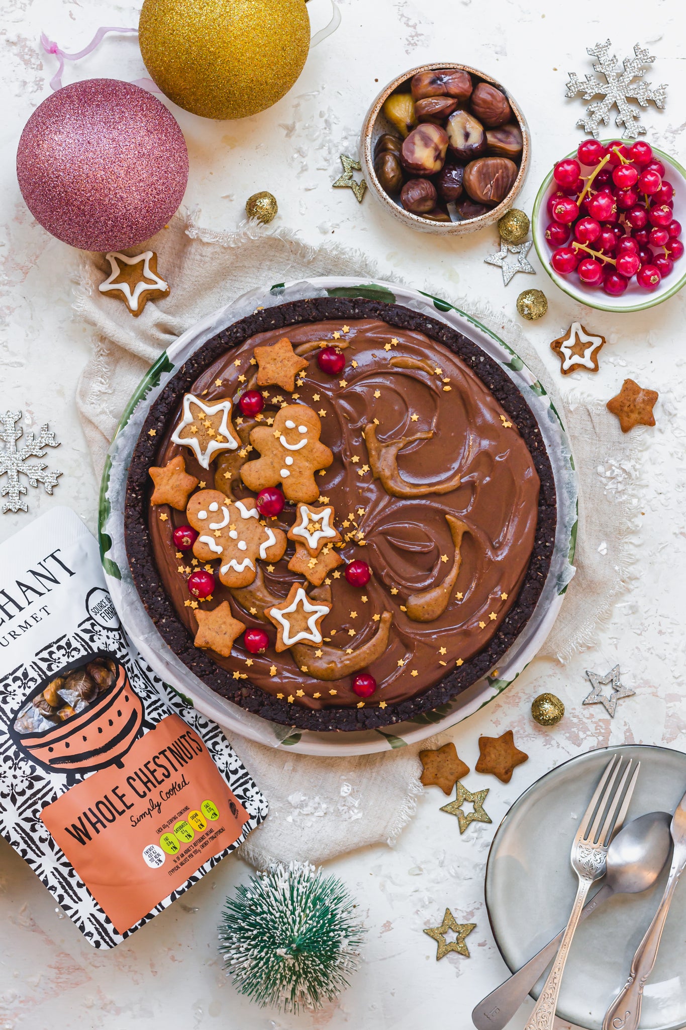 Chocolate Gingerbread Caramel Chestnut Cheesecake – Merchant Gourmet