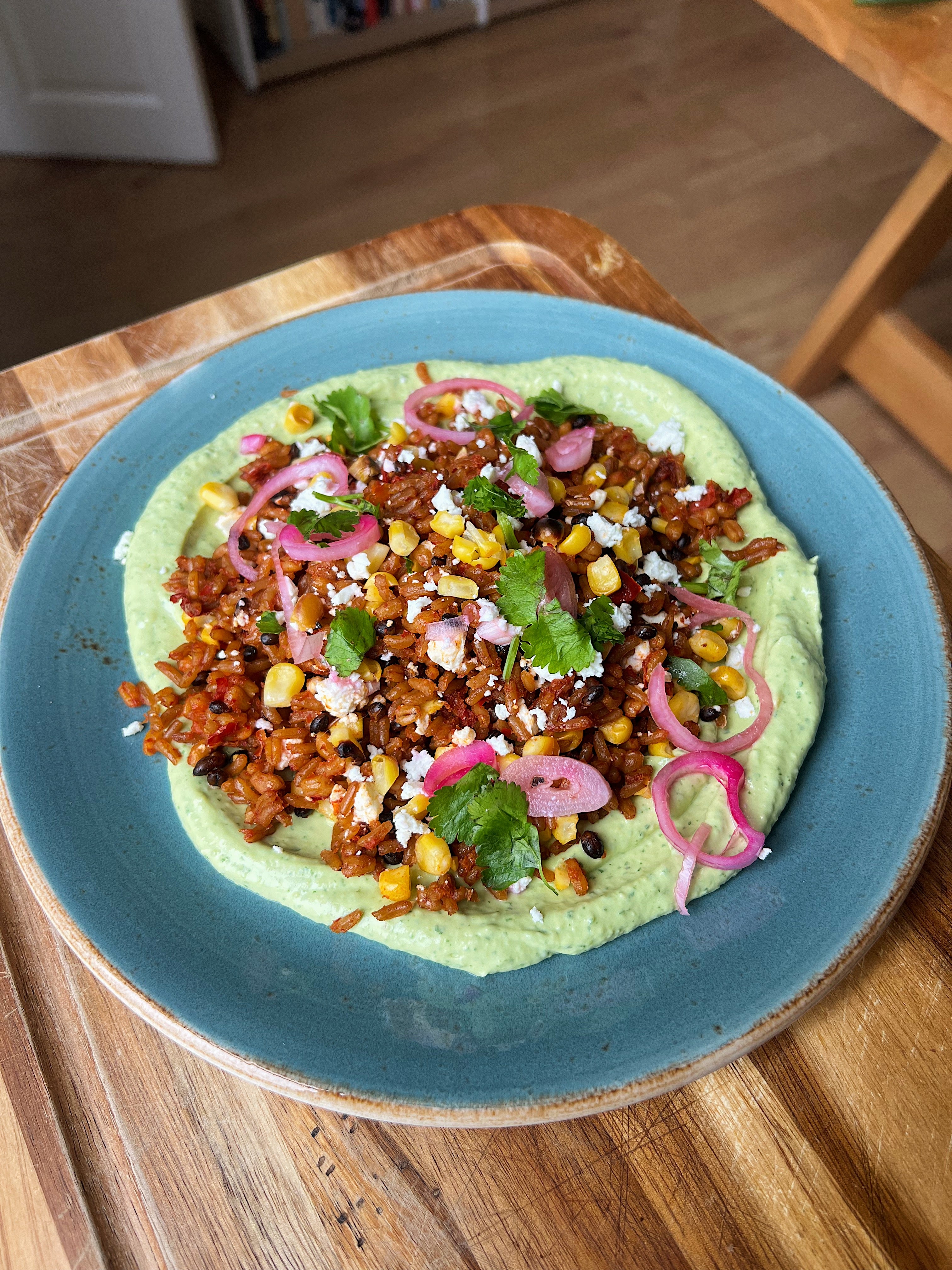 Smoky Spanish Corn Salad with Avo Crema | Merchant Gourmet