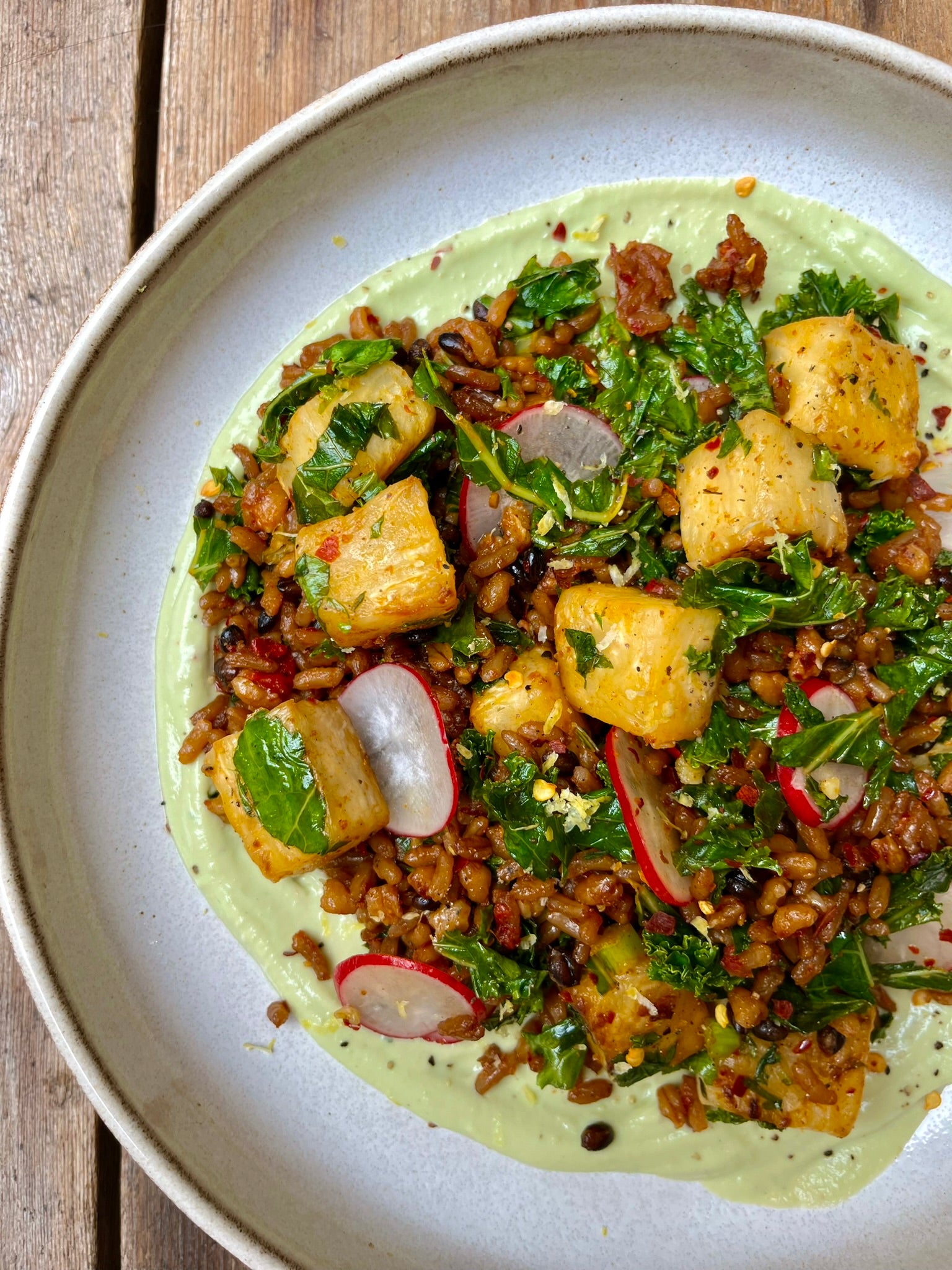 Spanish Grains with Celeriac & Whipped Avocado | Merchant Gourmet