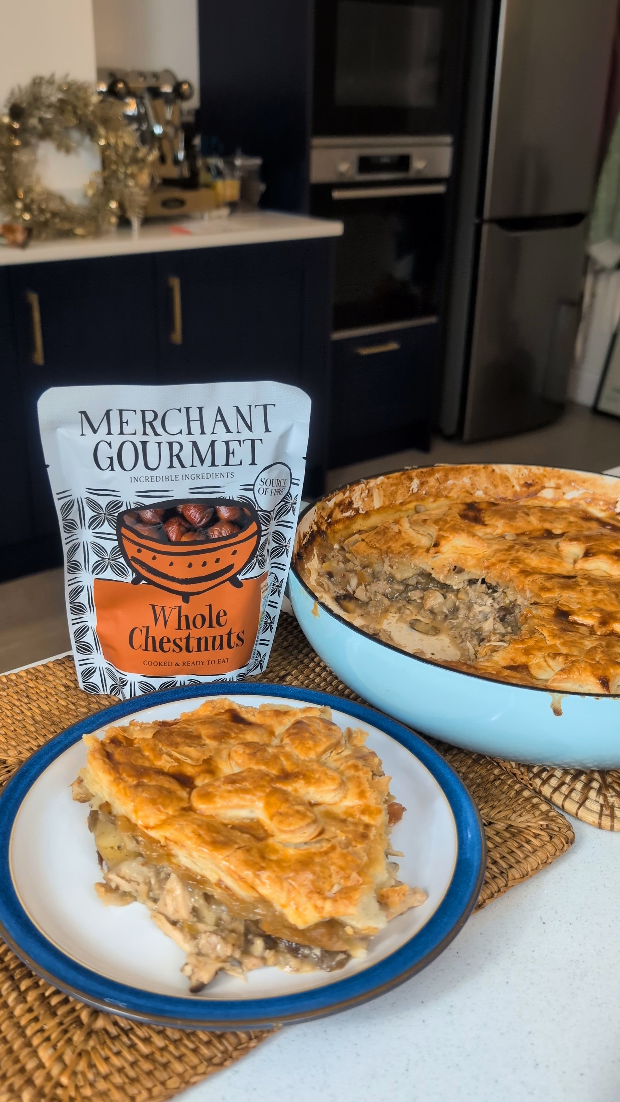 Chestnut Christmas Trimmings Pie Recipe | Merchant Gourmet
