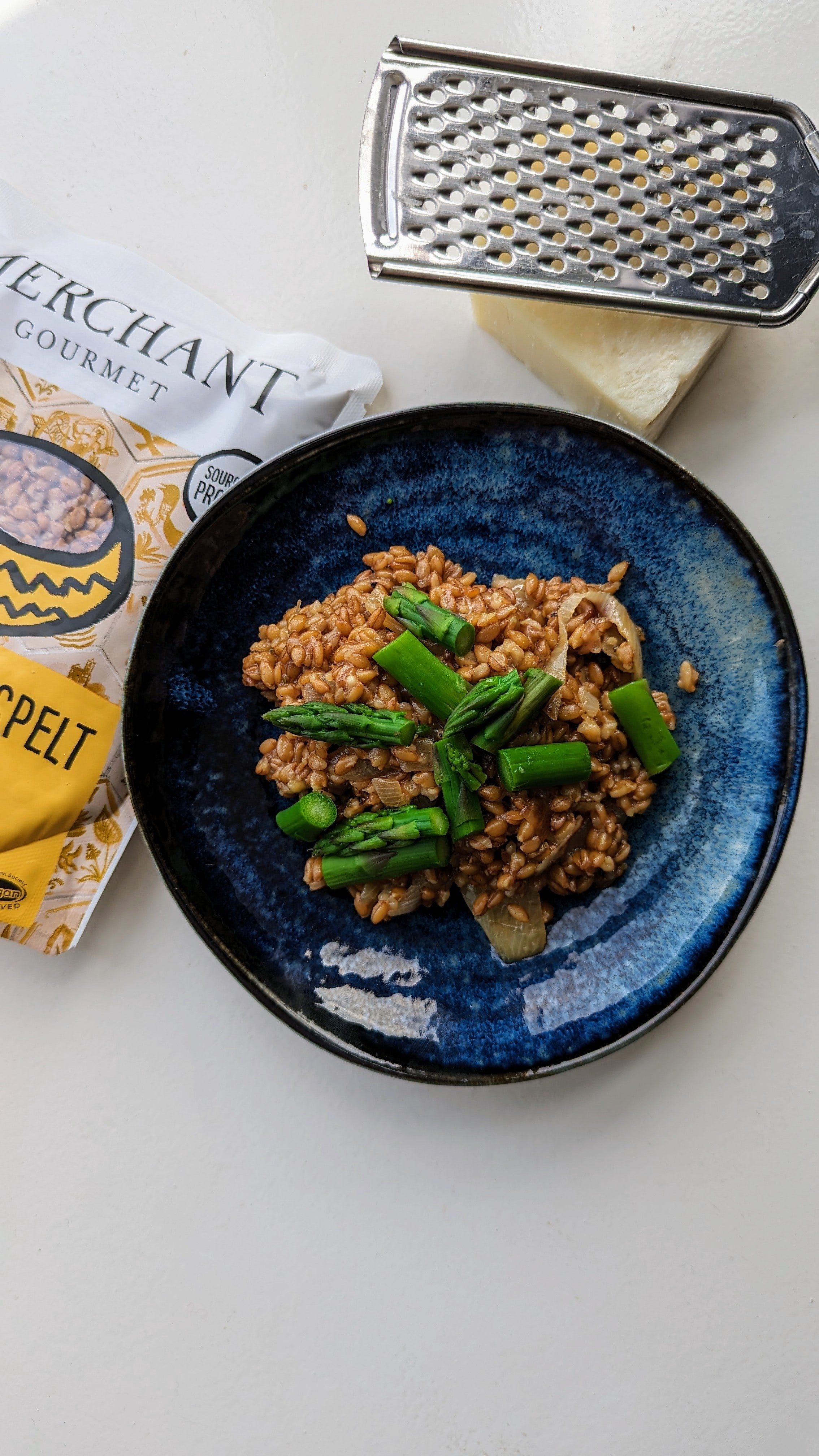 Speedy Spelt Risotto with Asparagus | Merchant Gourmet