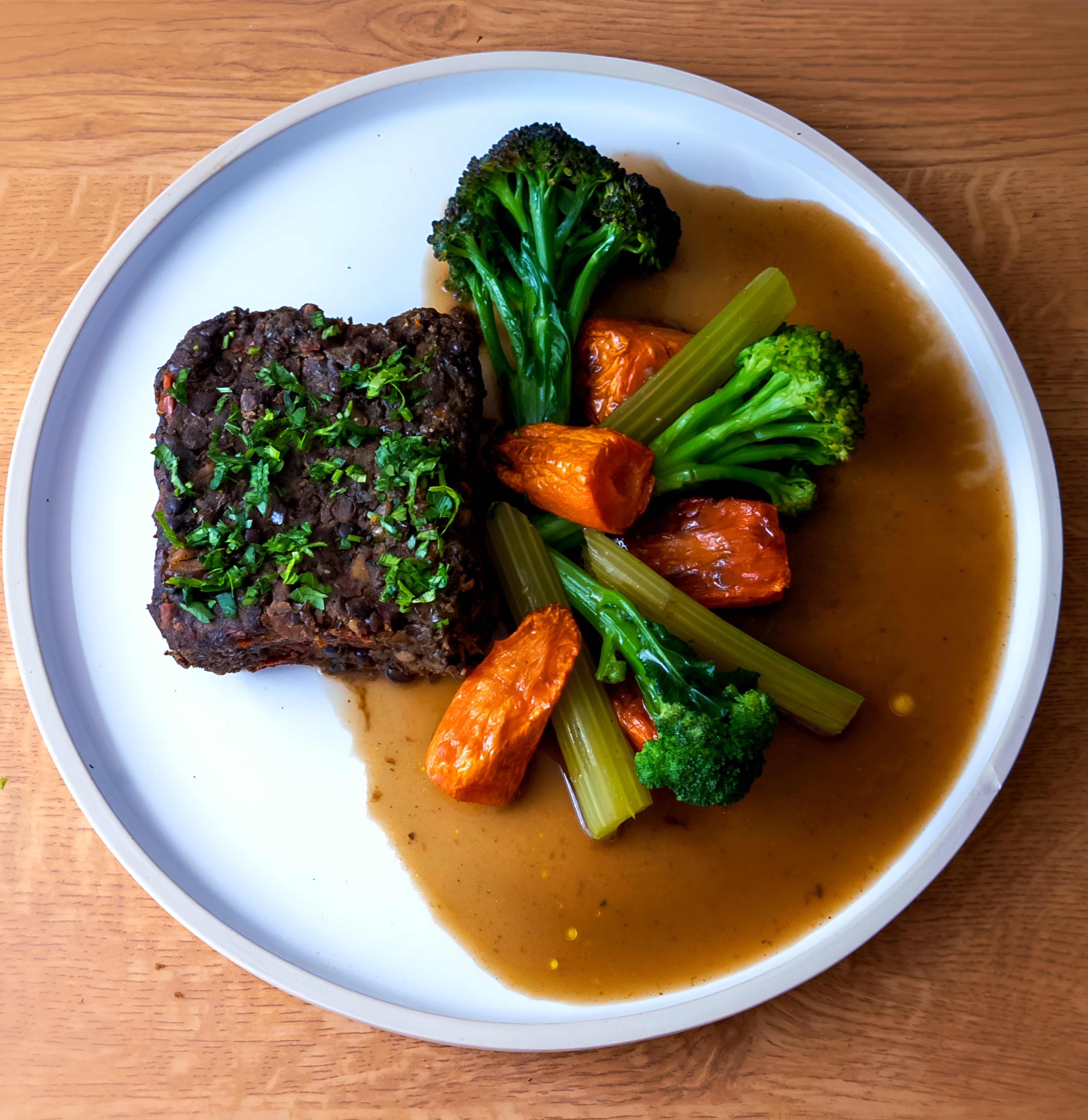 Lentil & Chestnut Bake with Porcini Gravy | Merchant Gourmet