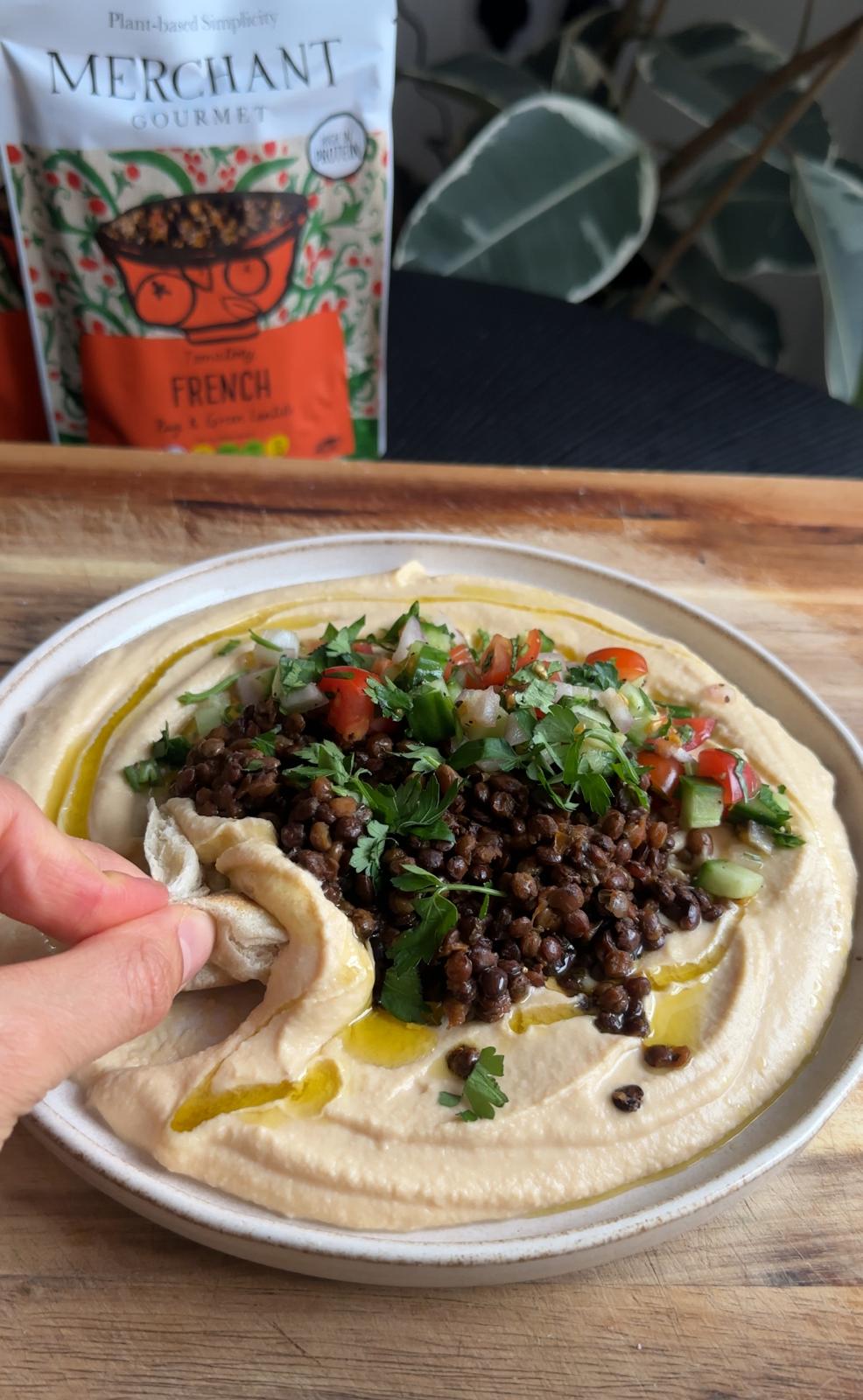 Lentil Hummus Bowl Recipe | Merchant Gourmet