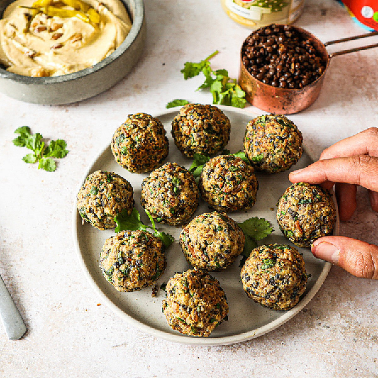 Lentil & Quinoa Persian Veggie Falafels | Merchant Gourmet