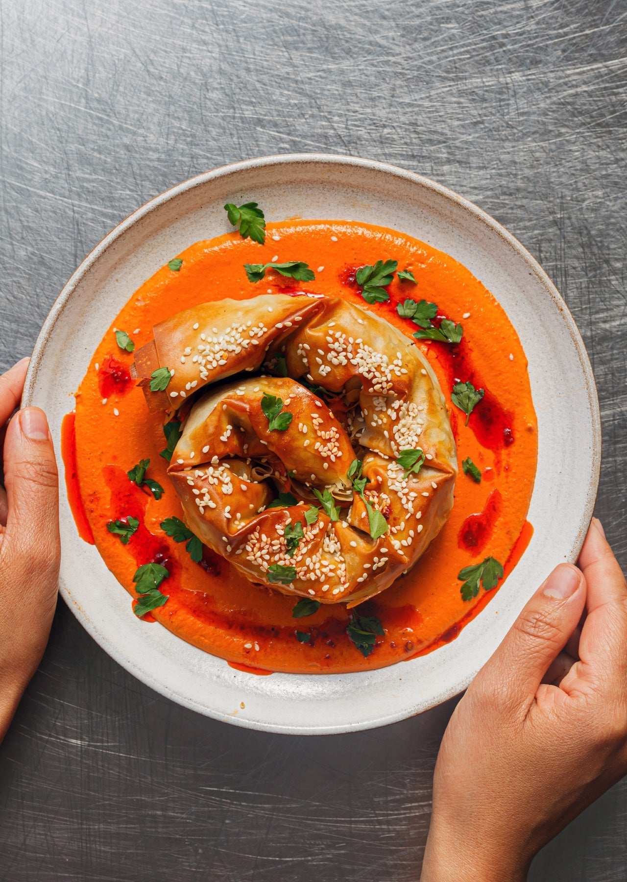 Harissa, Lentil & Mushroom Börek Recipe | Merchant Gourmet