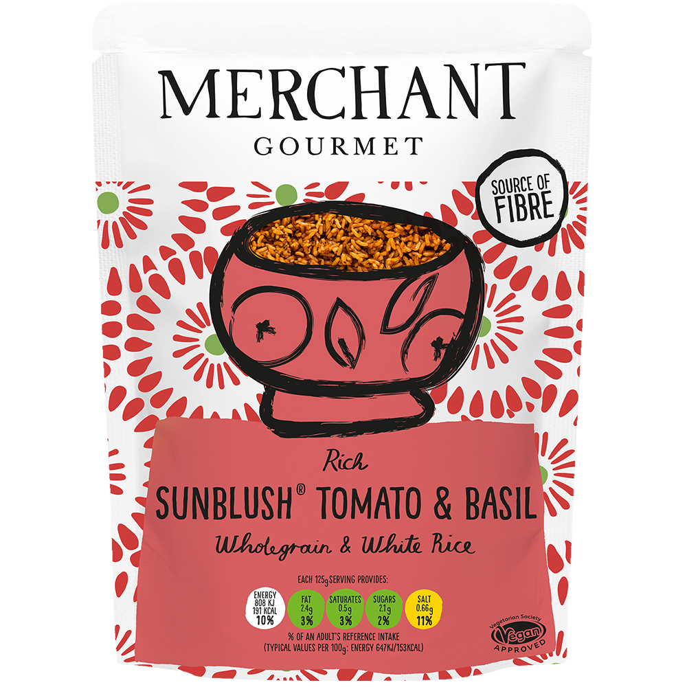 SunBlush® Tomato & Basil Wholegrain Rice by Merchant Gourmet